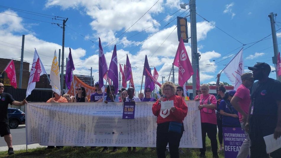 Hospital workers rally across Toronto to demand Unity Health CEO push ...