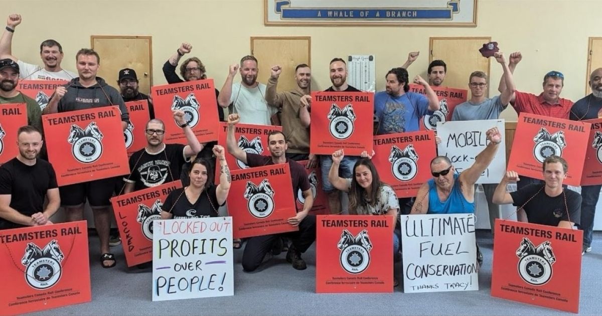 Solidarity with Teamsters railway members fighting for fair collective ...