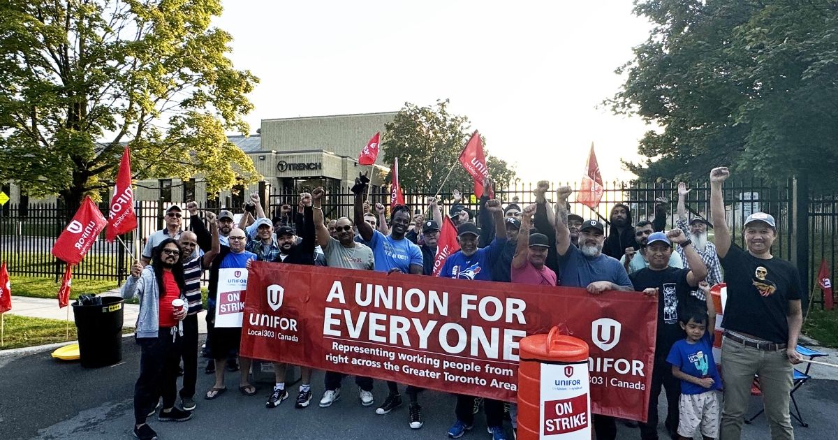 Trench Ltd. electrical manufacturing workers go on strike | Unifor