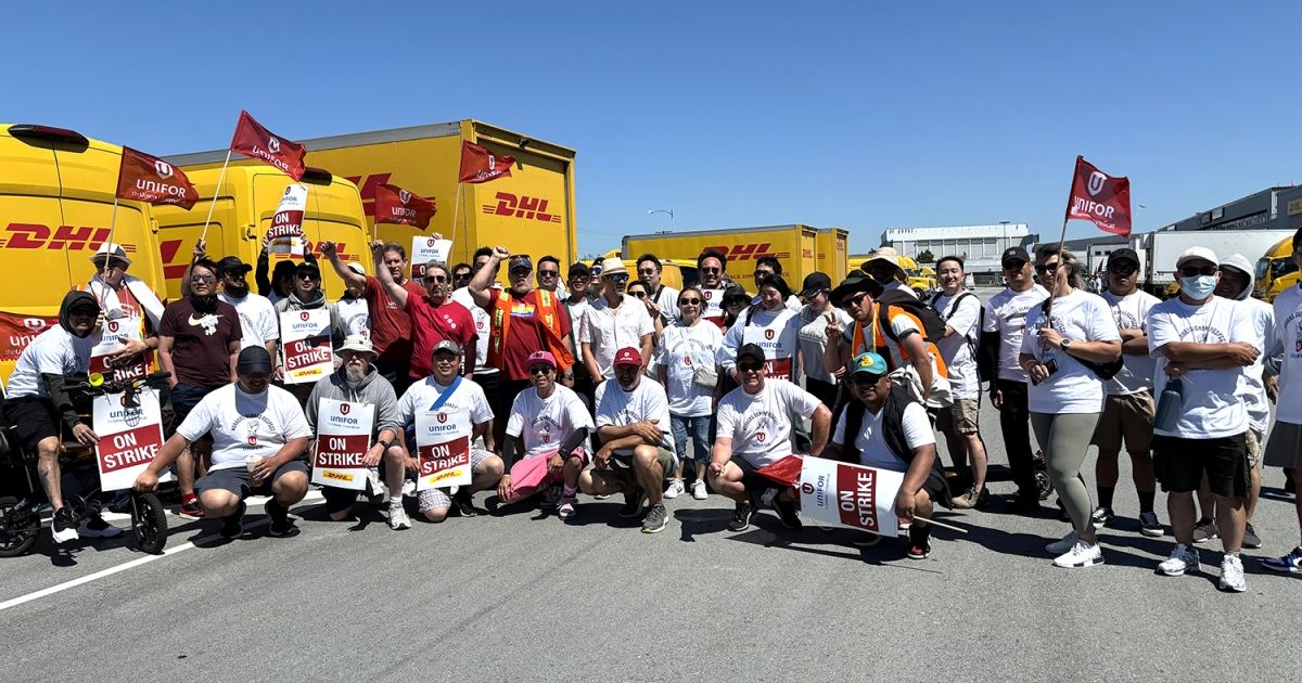 DHL Express Canada locations locked out and on strike | Unifor