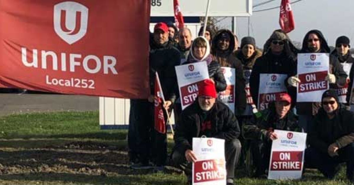 Unifor members on strike at Voith in Mississauga | Unifor
